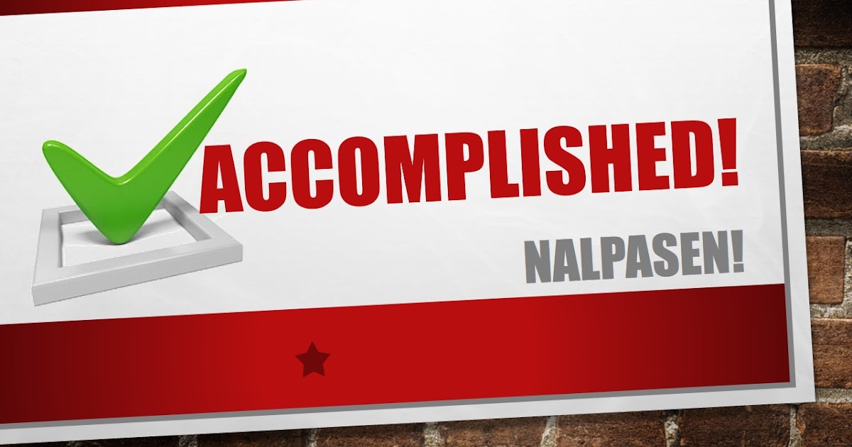 Fragments Of My Soul: Accomplished!