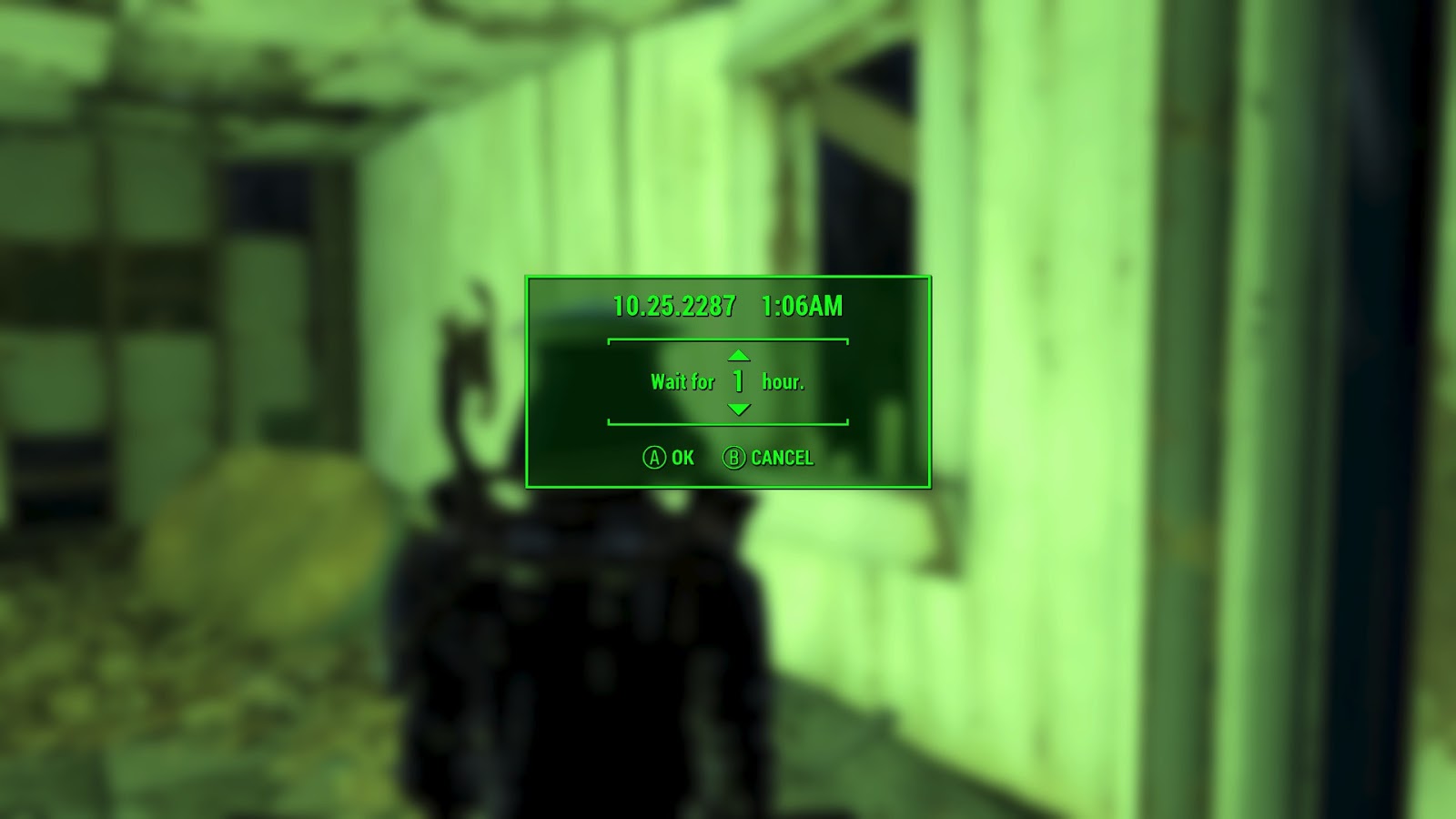 fallout4プレイ日記: fallout4の時間の進めかた How to wait and skip time in fallout4