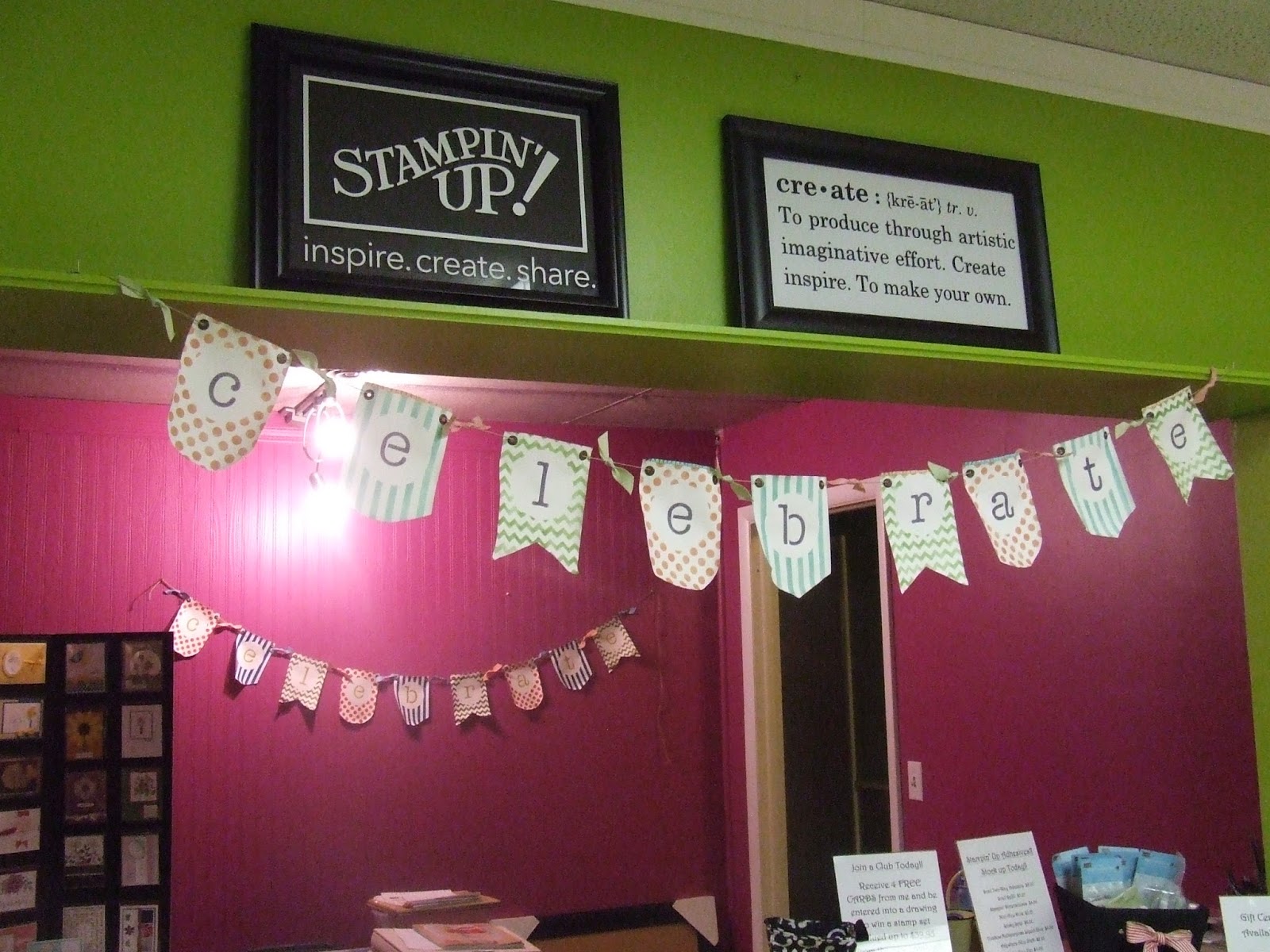 Gathering Inkspiration: Happy Birthday "Celebrate" Banner Class