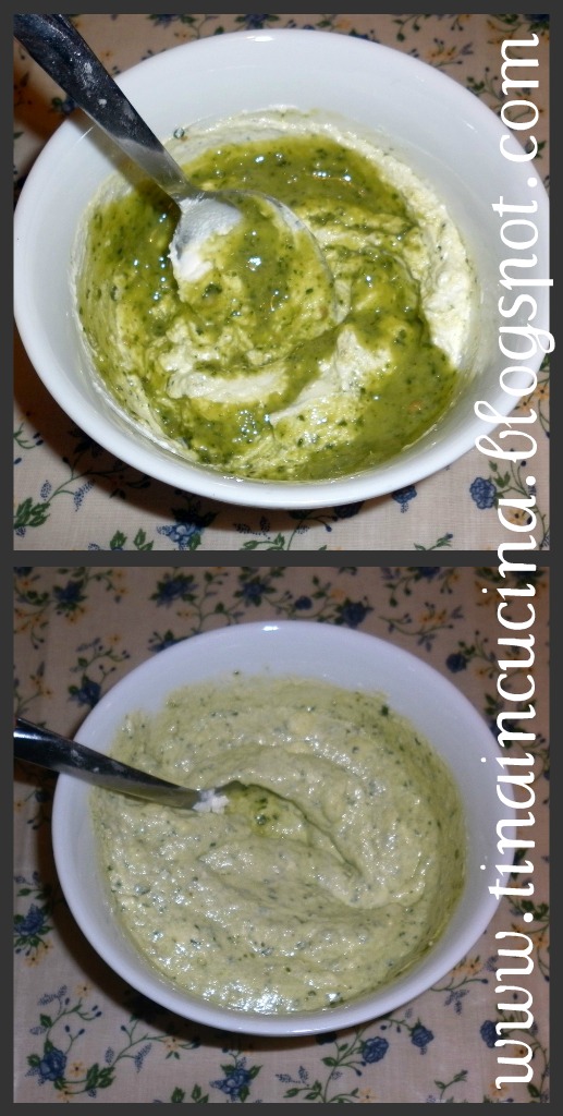 Tina in cucina: MOUSSE AL PESTO CON GAMBERETTI...finger food!