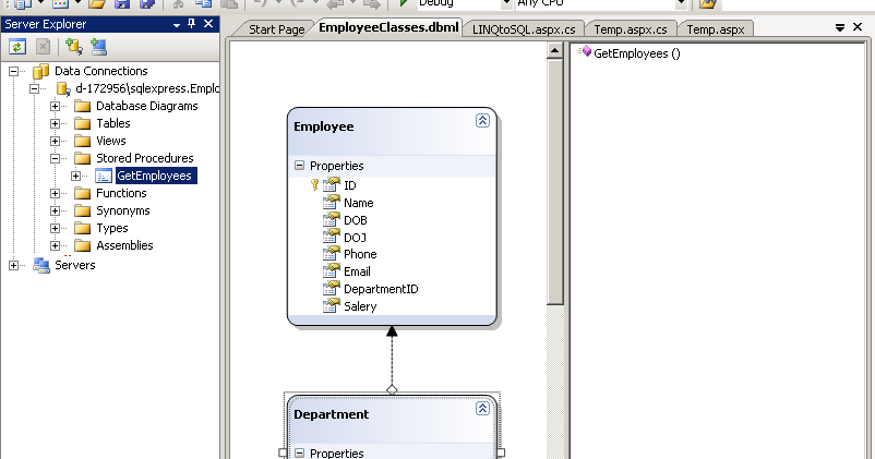 Linq To Sql Call Stored Procedure Without Parameters
