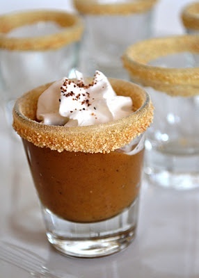 So, Hi: pumpkin pie shots.