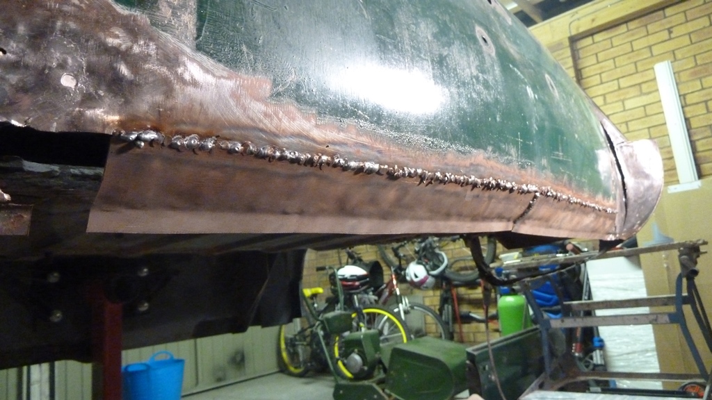 MG Midget 1965 MKII Restoration Project: Lower Rear Panel Repair Continued