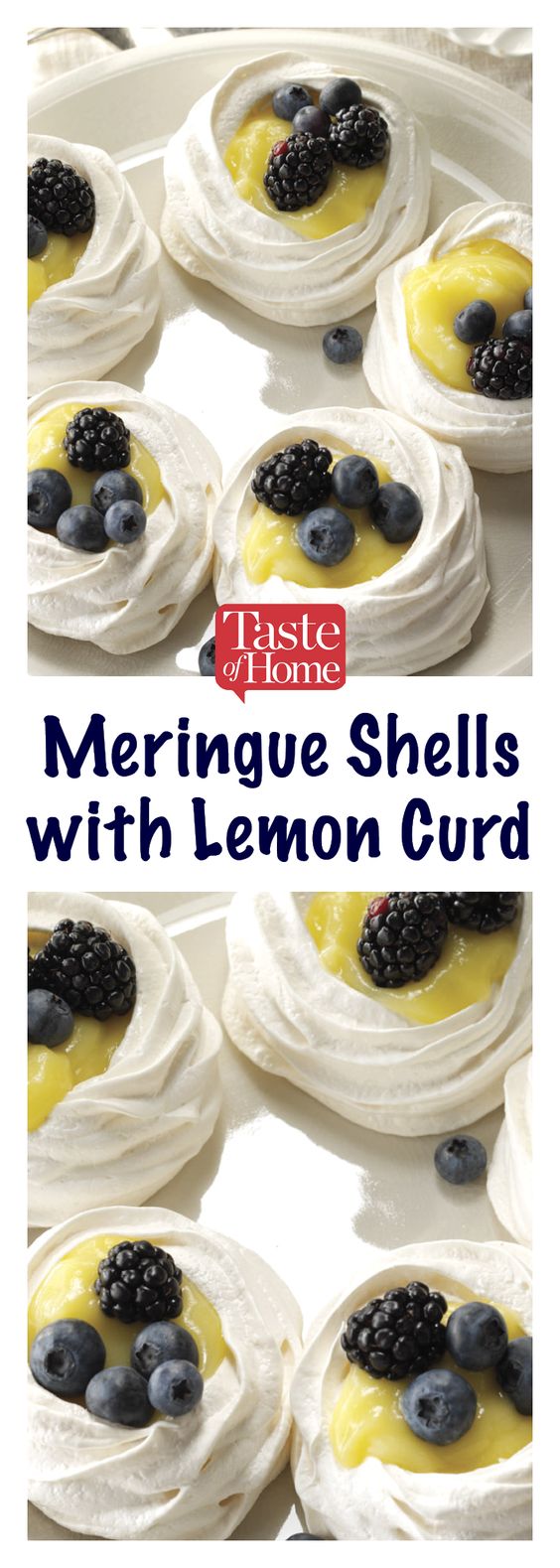 Meríngue Shells wíth Lemon Curd | Healthy Food Recipes