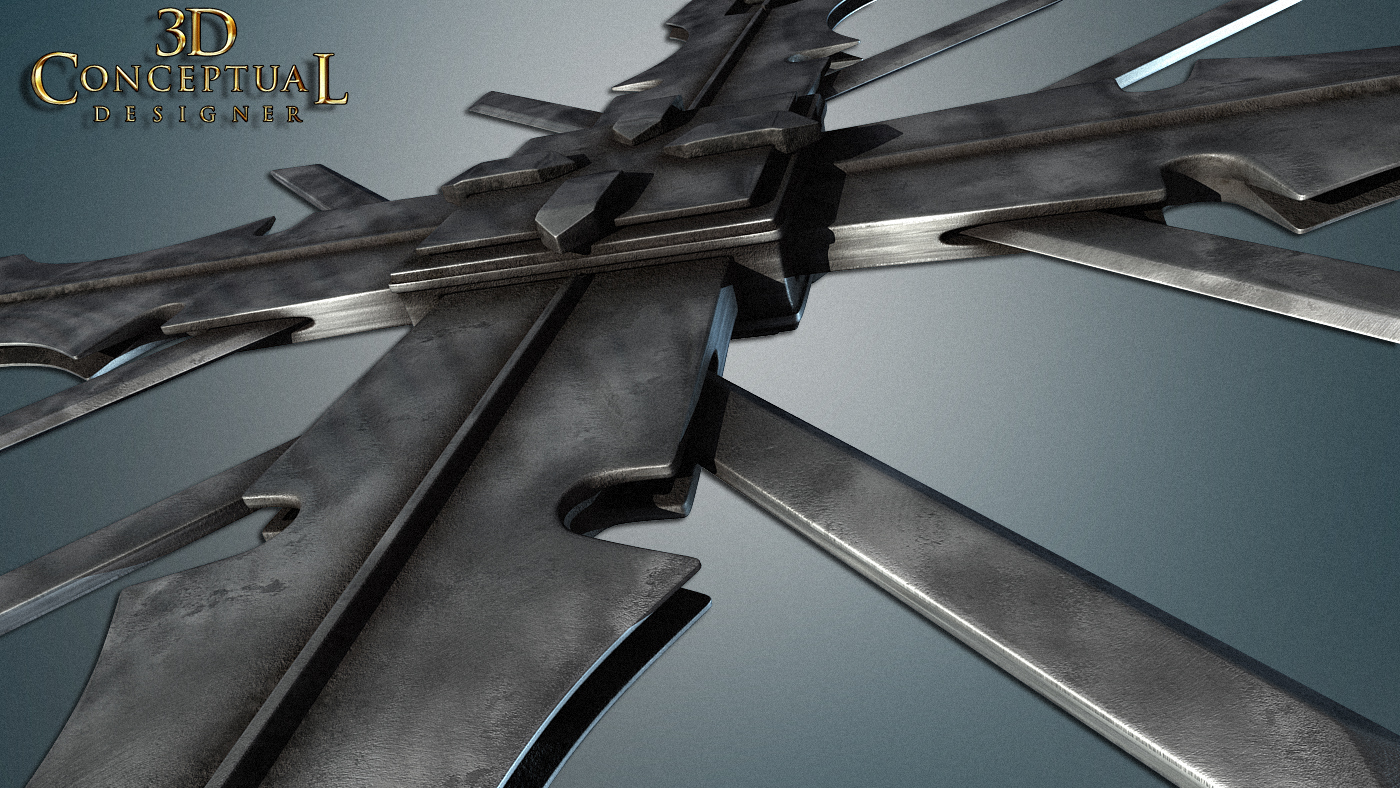 3DconceptualdesignerBlog: Project Review Priest: 3D Cross Weapon Build ...