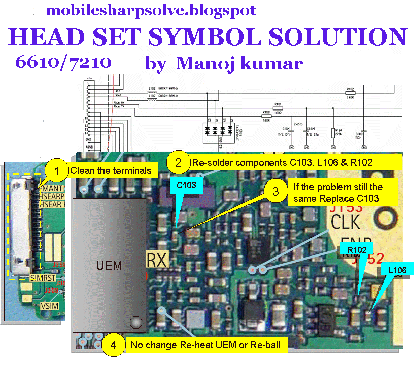 NOKIA 6610/7210 HEAD SET SYMBOL PROBLEM -SOLUTION ~ MOBILE - SOLUTIONS ...