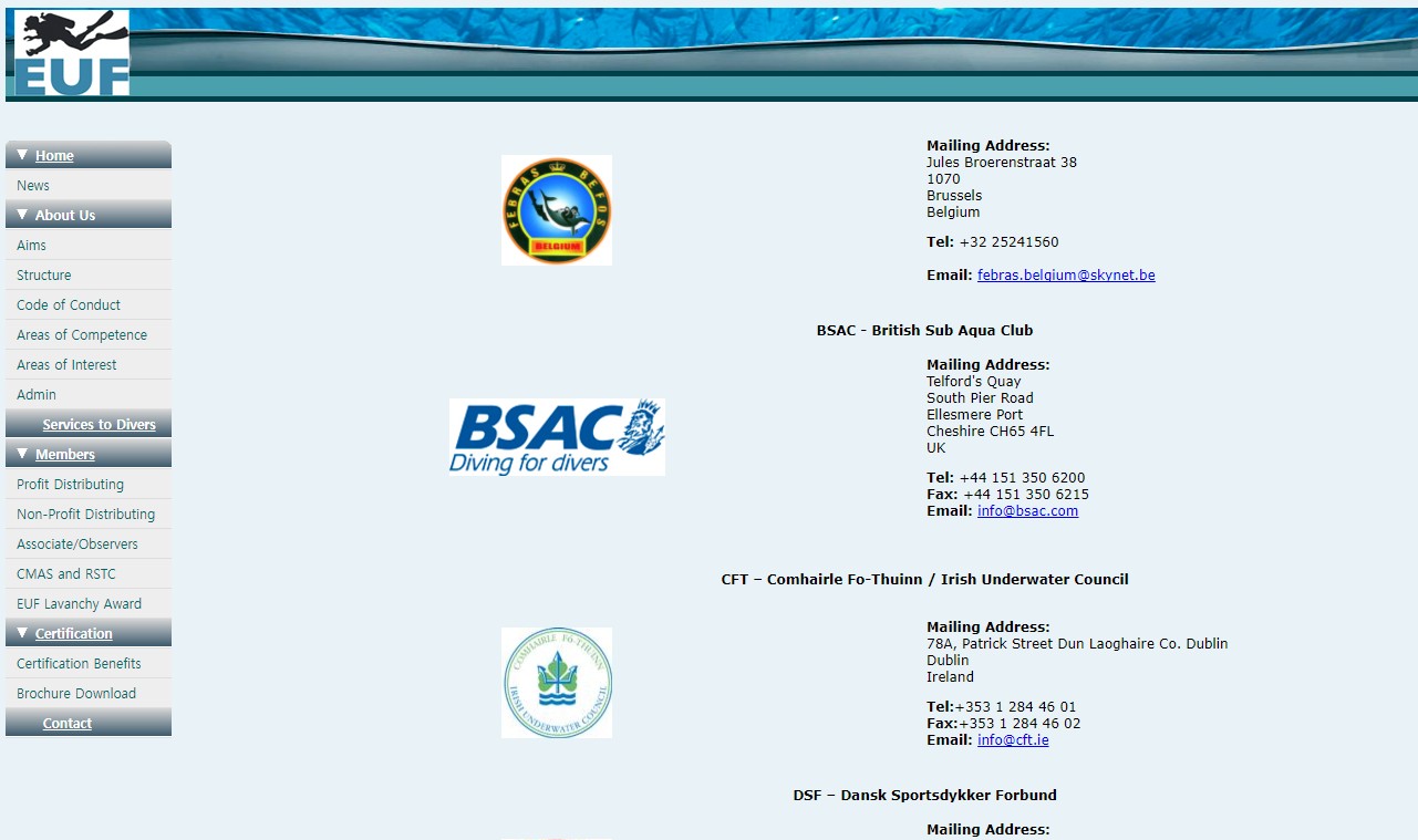 스쿠버다이빙 단체/협회&교육 선택의 기준과 참고사항