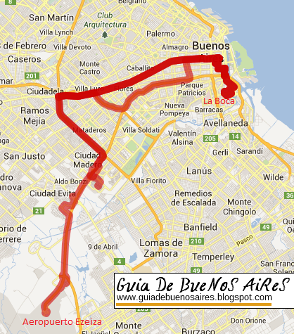 Buenos Aires Ezeiza Map