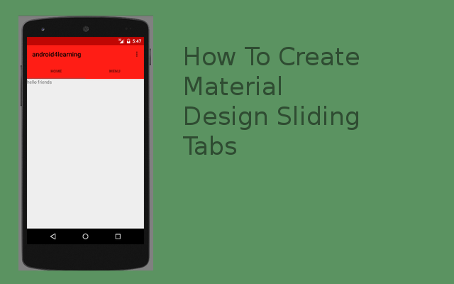 Android for learning: How to make Android Sliding Tabs