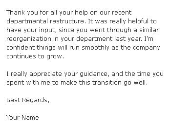 Thank you Letter for Help ~ Sample Letters