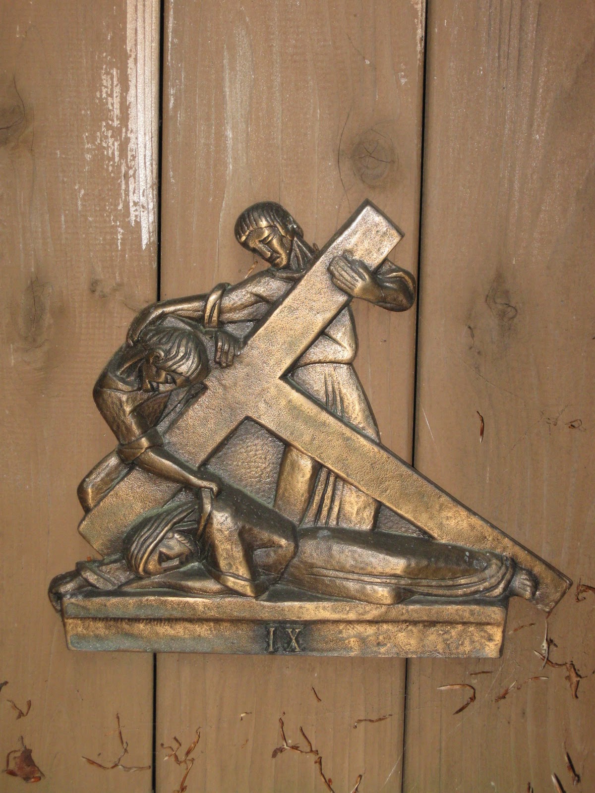 Head and Heart: The Ninth Station of the Cross--Jesus Falls a Third Time.