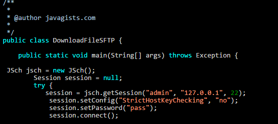 How To Download And Upload A File Through Sftp Using Java Java Code