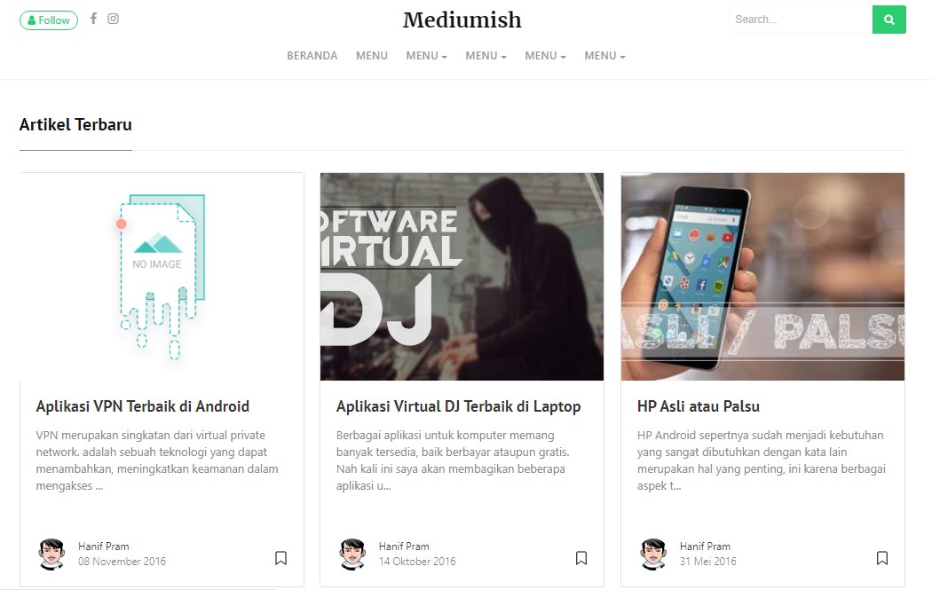 GitHub - uiaciel/template-medium: Blogger template like medium