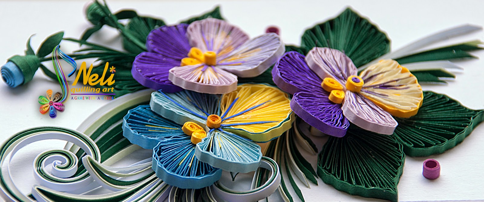 Neli Quilling Art: Quilling card /14.8 cm- 10.5 cm/