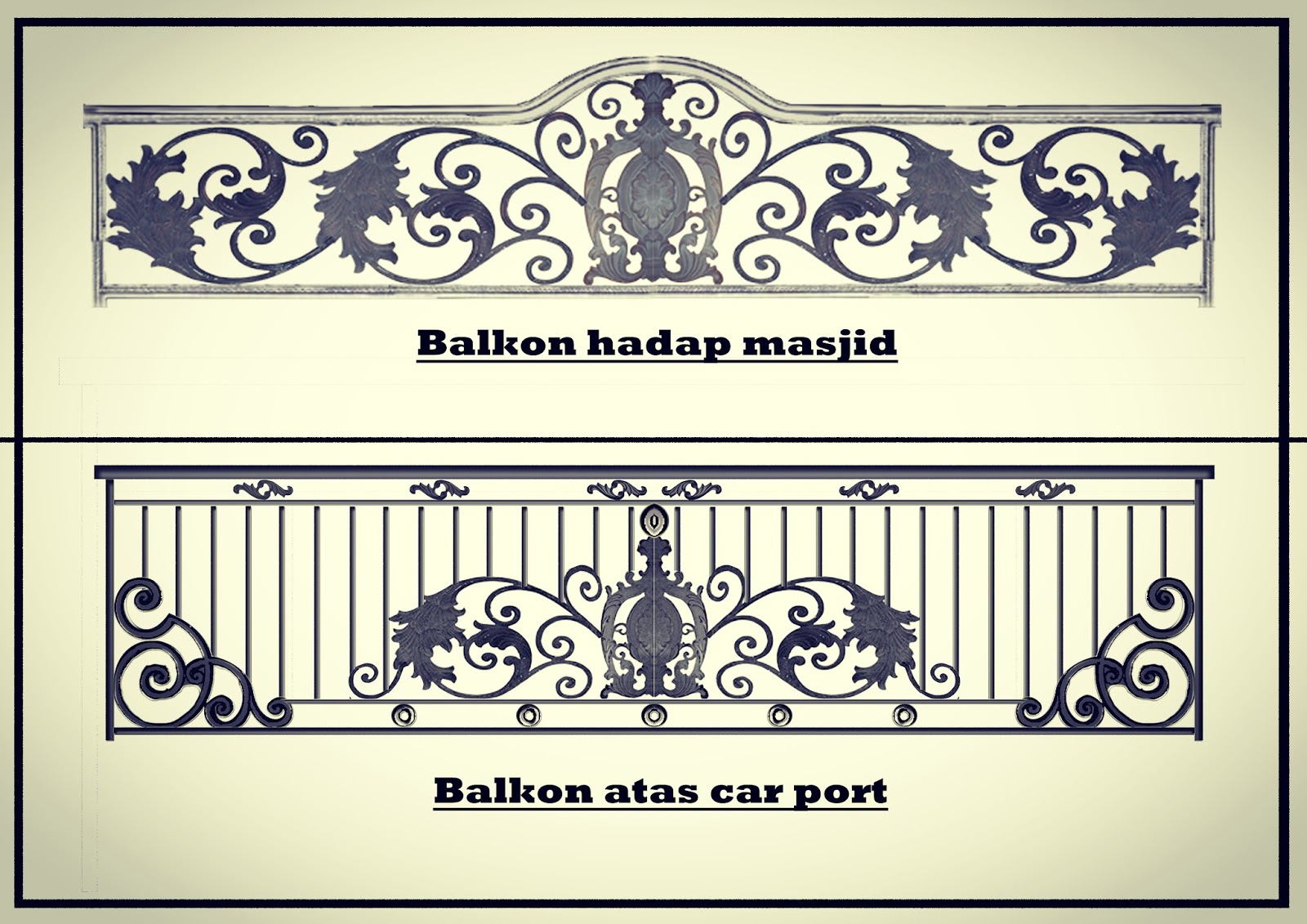 TERALIS PAGAR, BALKON, TANGGA BESI TEMPA KLASIK