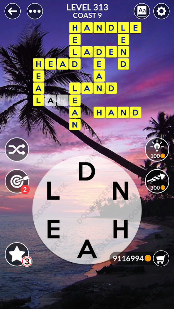 Wordscapes Level 313 Answers ~ Doors Geek