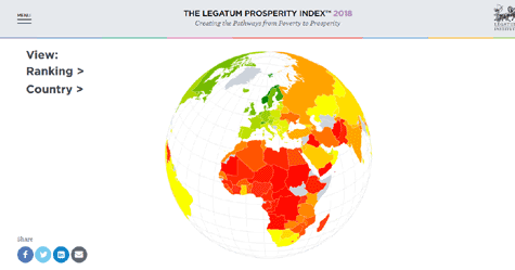 Maps Mania: The Global Prosperity Index 2018