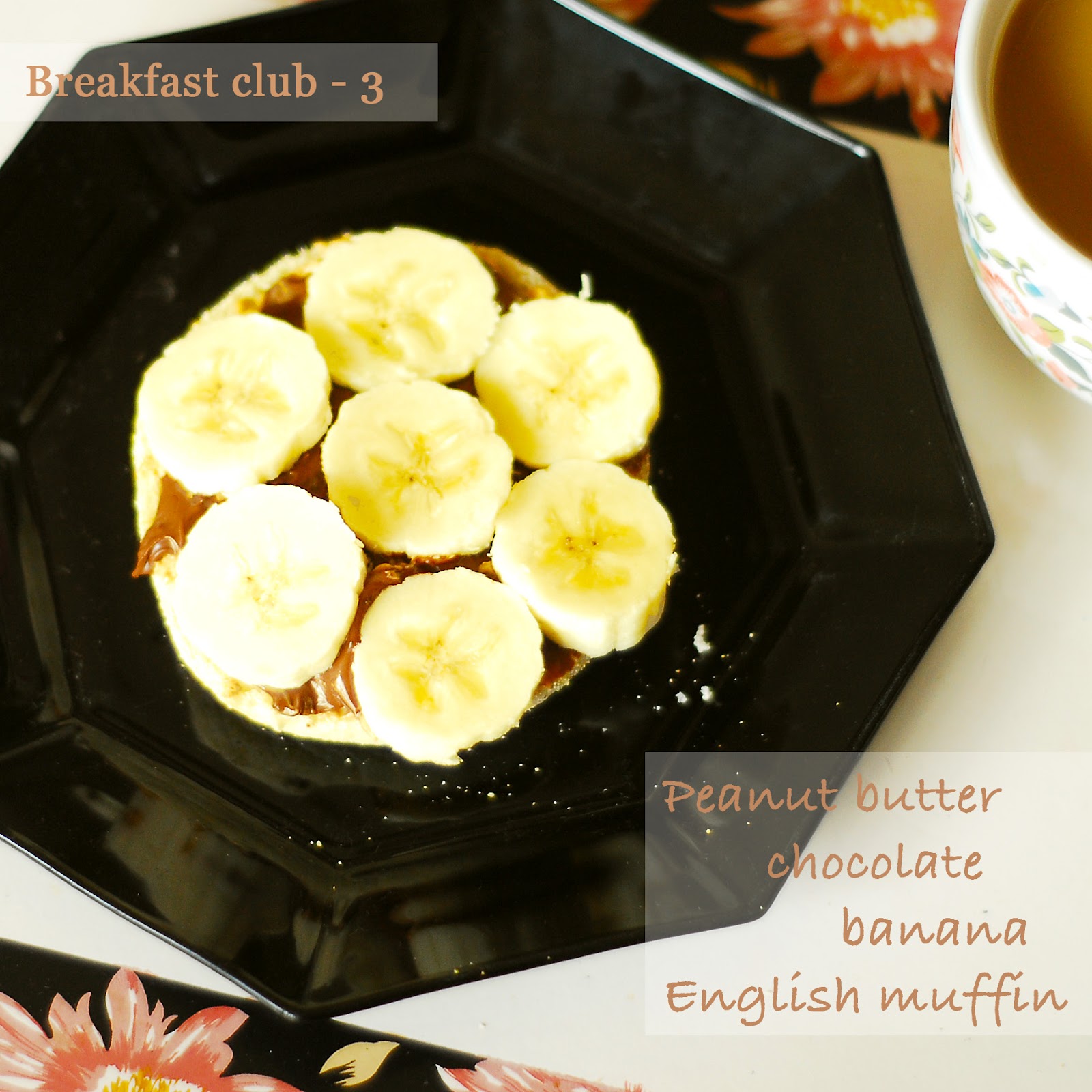 {Breakfast club} Peanut-choco-banana English muffin | SAS does ...