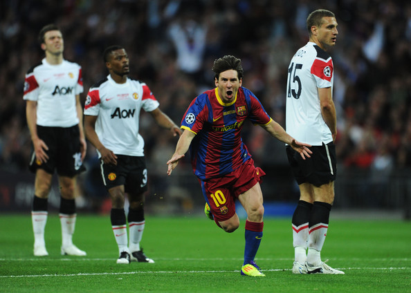 pictures Lionel Messi vs Manchester United UEFA Champions League Final