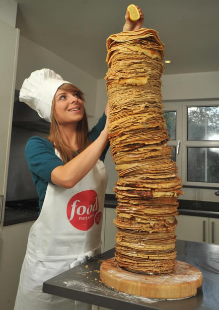 Hollywood Lifestyles: World's Tallest Pancake Stack