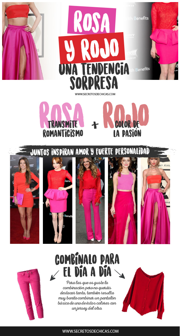 ROSA Y ROJO, UNA TENDENCIA SORPRESA
