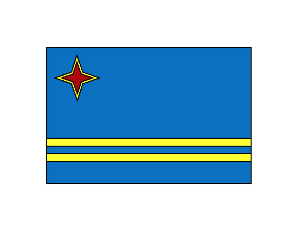 LAMINAS PARA COLOREAR - COLORING PAGES: Mapa y Bandera de Aruba para ...
