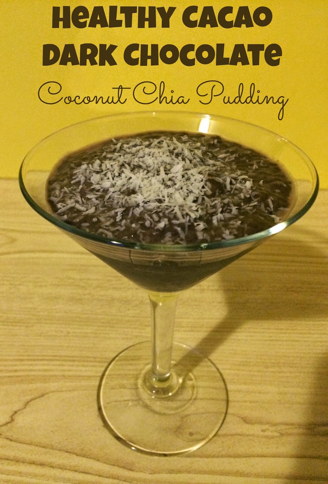 Healthy Cacao Dark Chocolate Coconut Chia Pudding - First Time Mom and ...