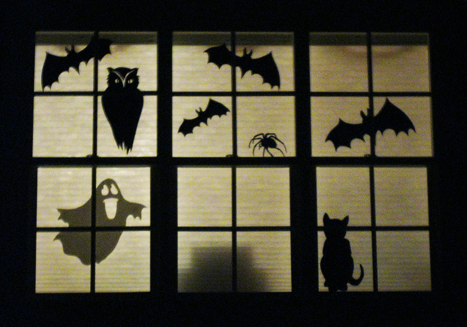 Inside The Artist's Mind: Halloween Shadow Windows