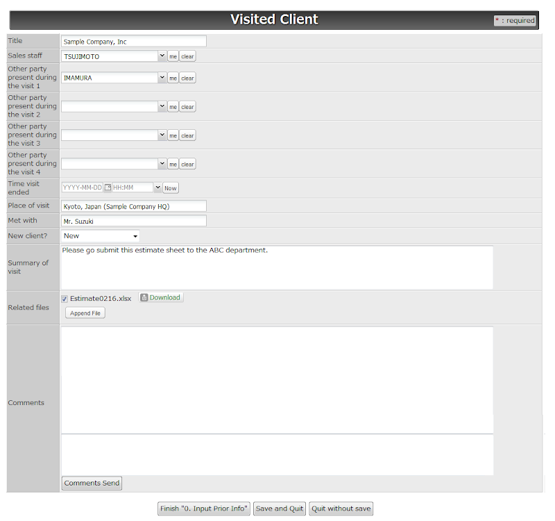 Workflow Sample: February 2011