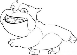 Perro de la película de Río para colorear - COLOREA TUS DIBUJOS