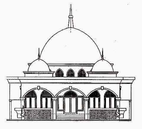 gambar-desain-pembangunan-masjid Nur Al-Iman Desa Wonosari Kecamatan ...