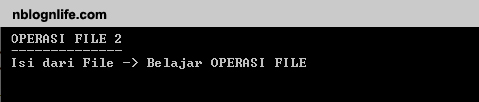 Operasi File C++ – Menulis dan Membaca File - nblognlife