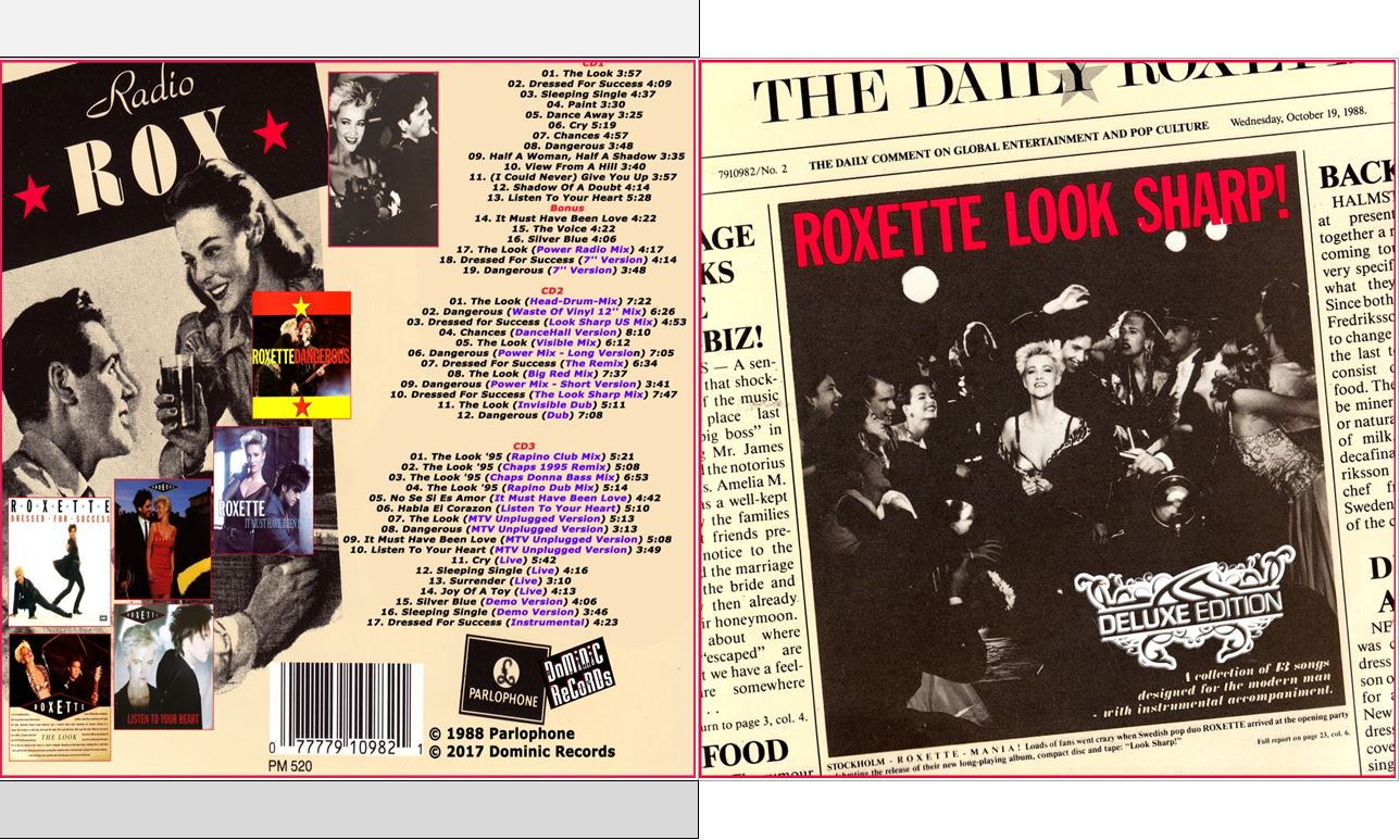 MUSICOLLECTION: ROXETTE - Look Sharp (Expanded Version) - 1988 - 2017