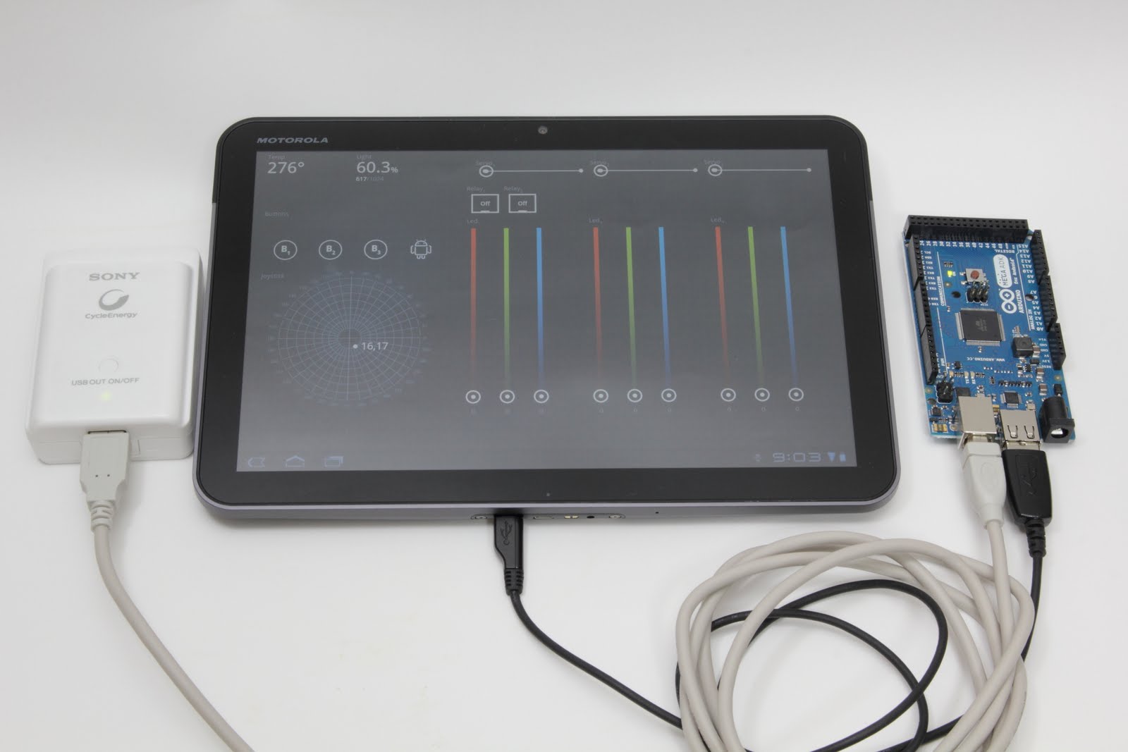 Wokashi: [arduino][ADK][android]Arduino Mega ADKでDemoKitを試す