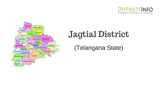 Jagtial District with Mandals in Telangana State