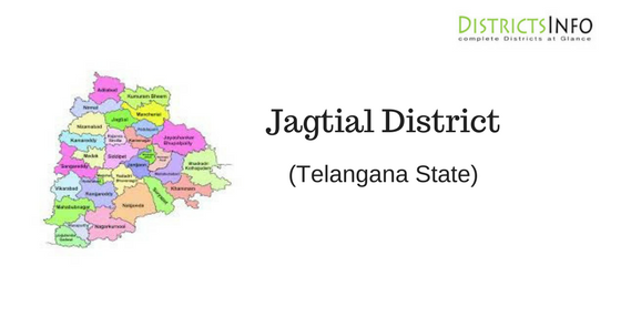 Jagtial District with Mandals in Telangana State