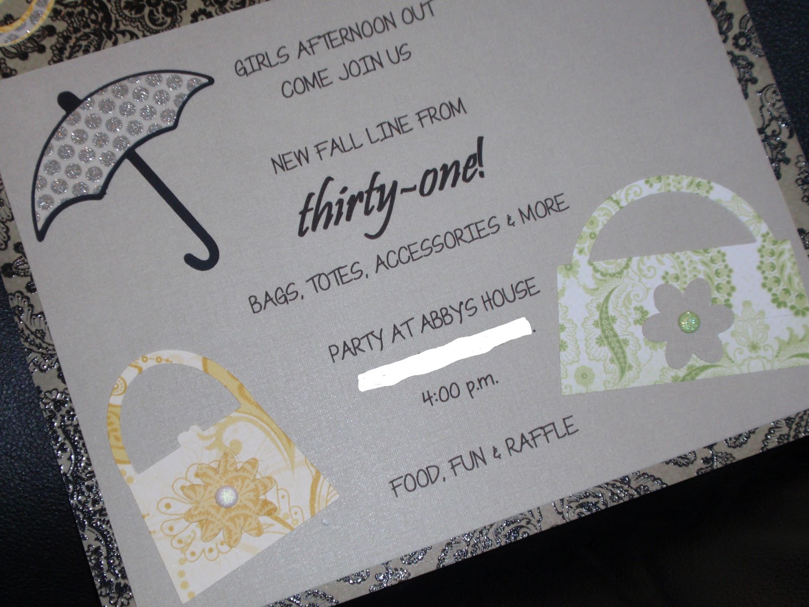 Cute Cards and Crafts by Jamie: Thirty-One invite
