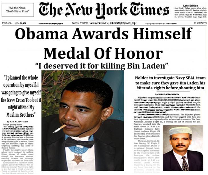 The Spin Cycle: President Awards Himself Medal of Honor