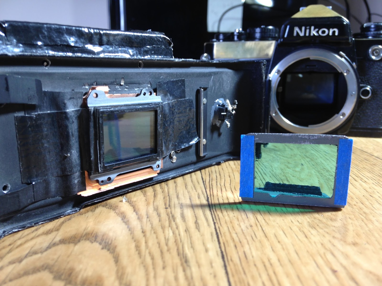 Cross Over Cameras: SLR Nikon FE Film Camera with Digital Back - fully ...