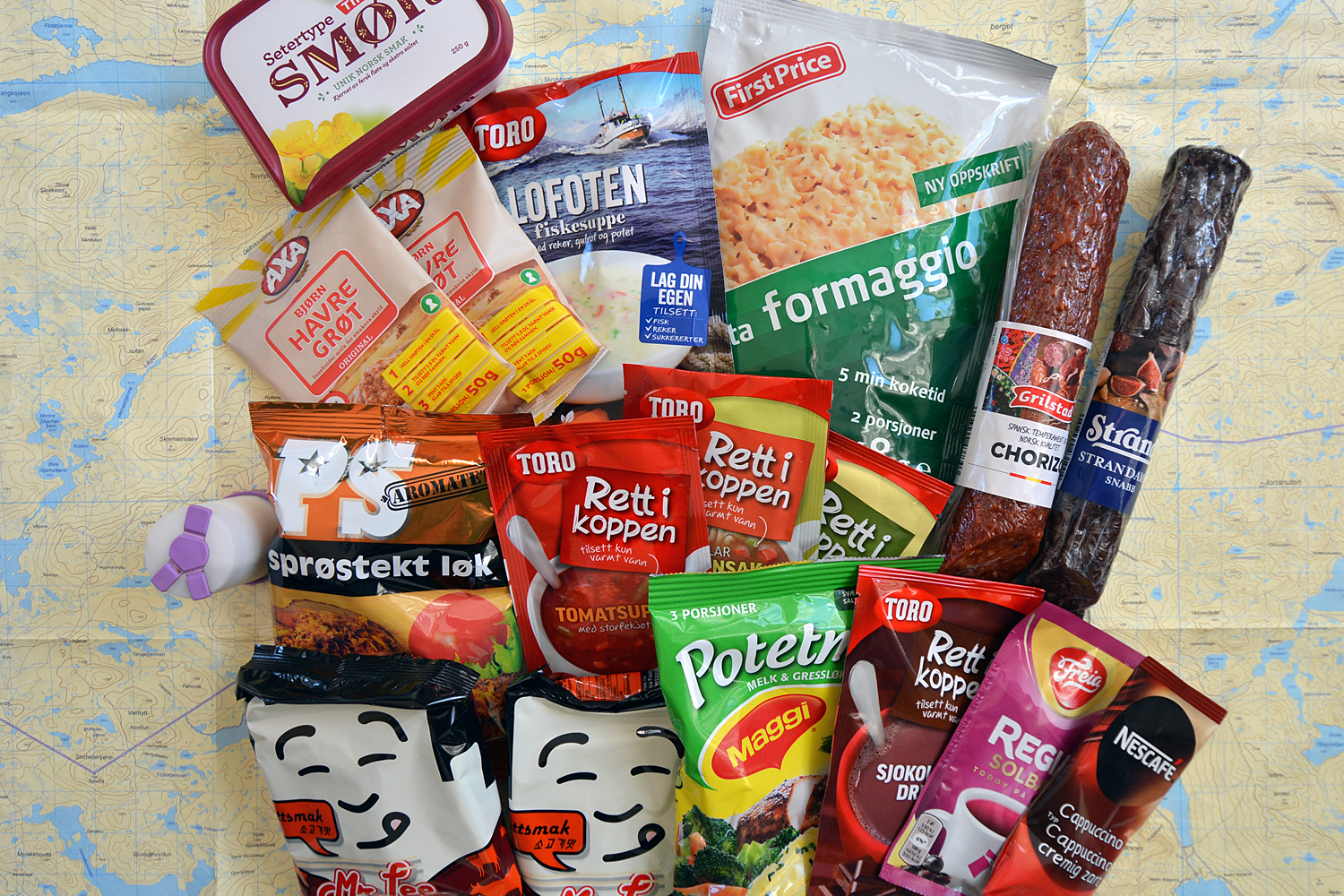 Bjarnes turblogg: Enkel turmat fra nærbutikken