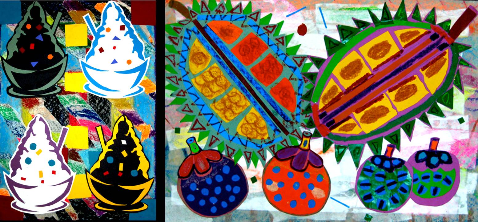 Composite Art & Design: Images of Food in Collage Mixed Media (Sec. 1)