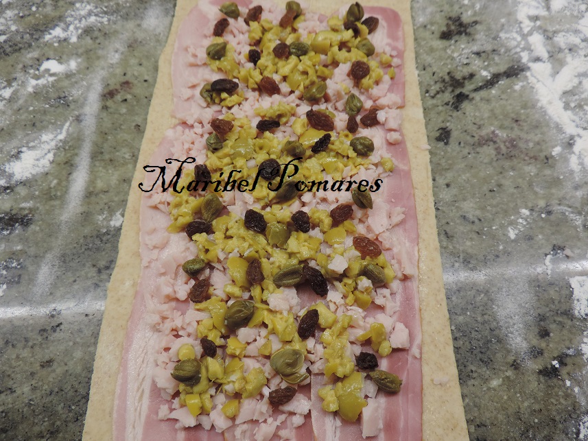 COCINANDO CON MARIBEL: Pan integral relleno de bacon, jamón de pavo ...