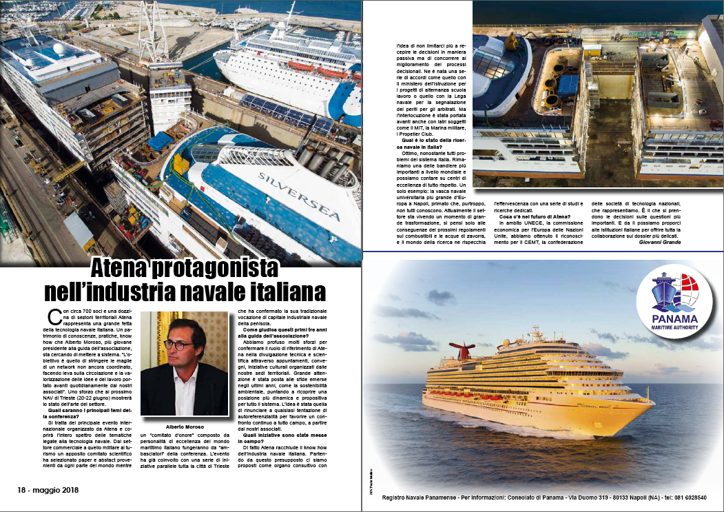 MAGGIO 2018 PAG 18 - Atena protagonista nell’industria navale italiana ...