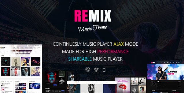 Free Download Remix 3.8 – Music Band Club Party Event WP Theme Premium | MAXARVIN