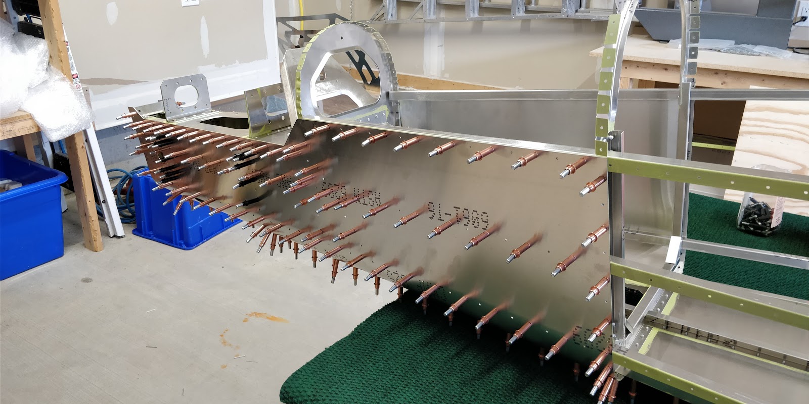 Rear fuselage skinning