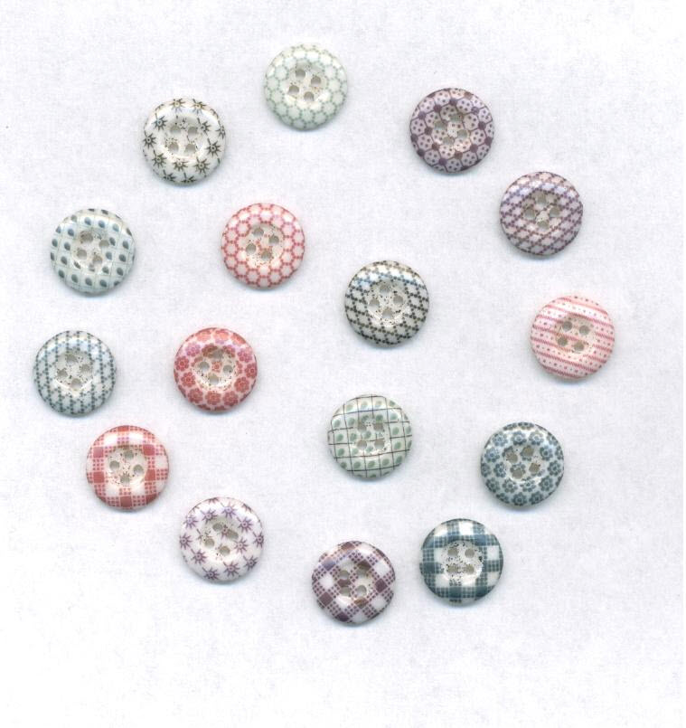 Musings of a 19th Century Woman: Calico Buttons