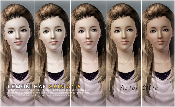 My Sims 3 Blog: Asian Skin - Sims3 skin A1.5 A1.0 Face Revision by ...