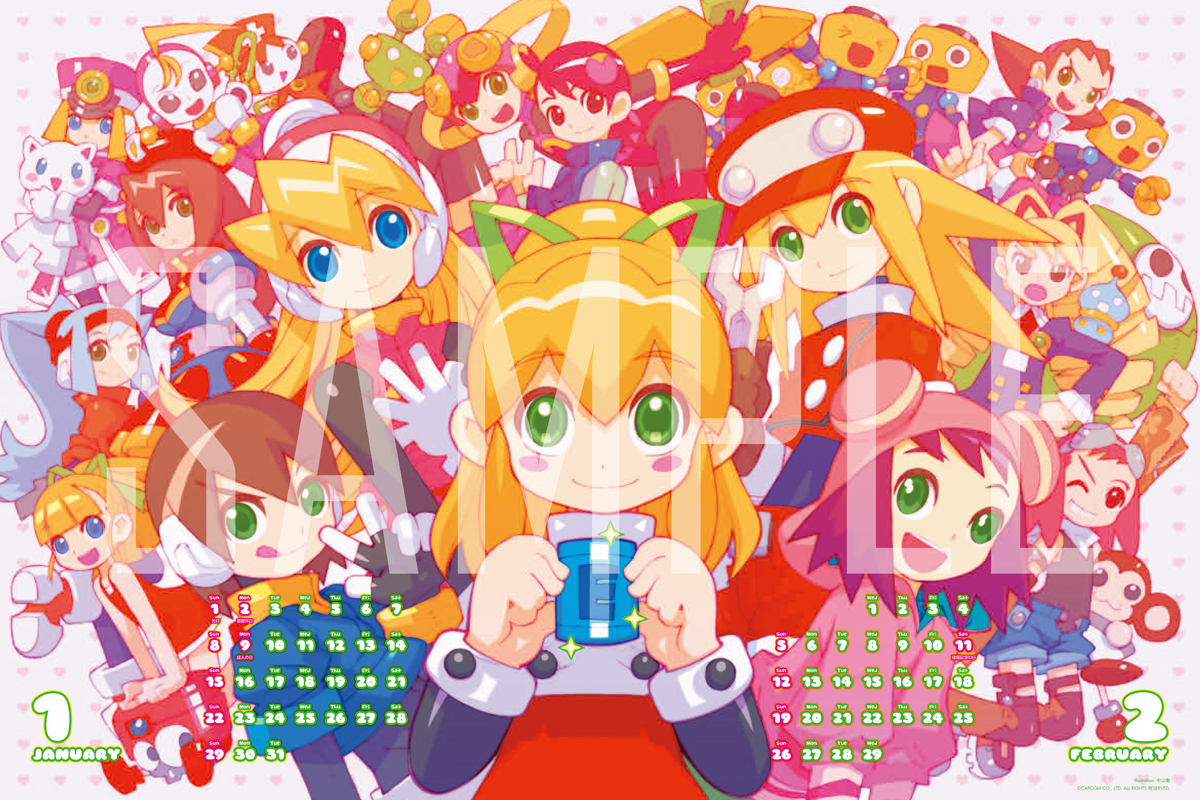 Rockman Corner: Guys and Gals of Rockman Adorn Capcom 2012 Calendar