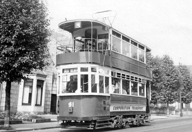 Tour Scotland: Old Photographs Trams Aberdeen Scotland