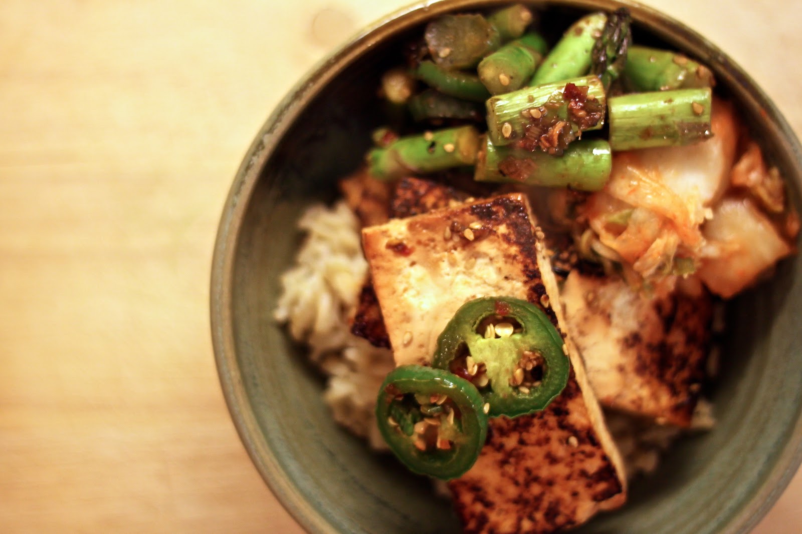 Jenessa's Dinners: Korean Tofu Rice Bowl